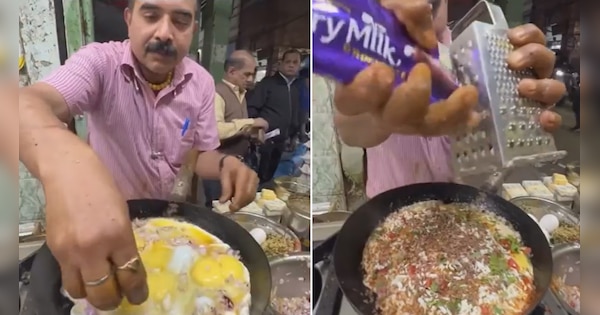 Weird Food Combination dairy milk omelette and chocolate syrup video ...