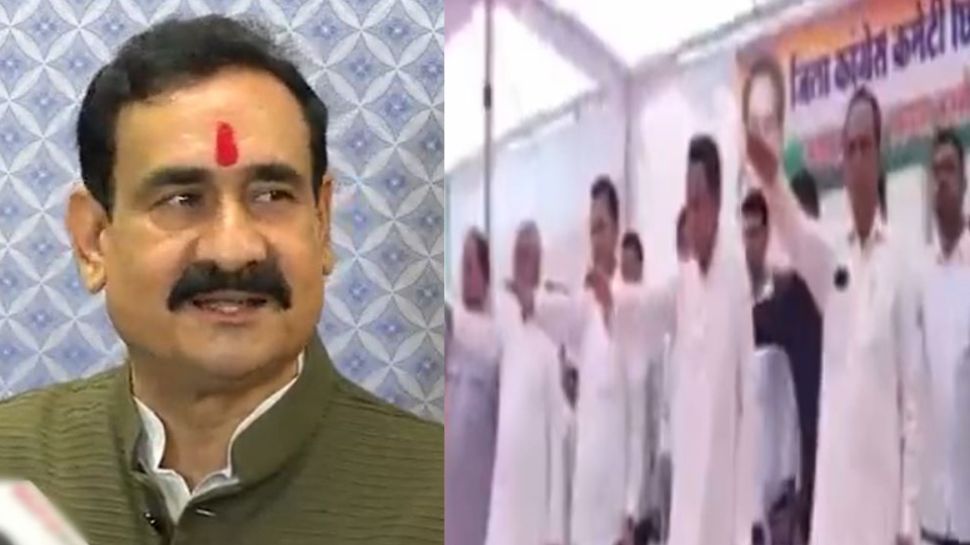 Kamal Nath and Nakul Nath took Oath for cm from stage without election ...