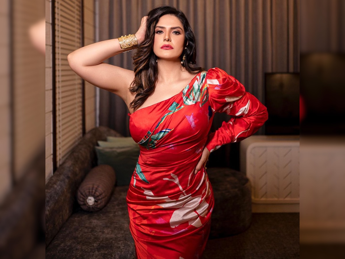 zareen khan shares latest photo shoot on insta in red outfit pics viral ...