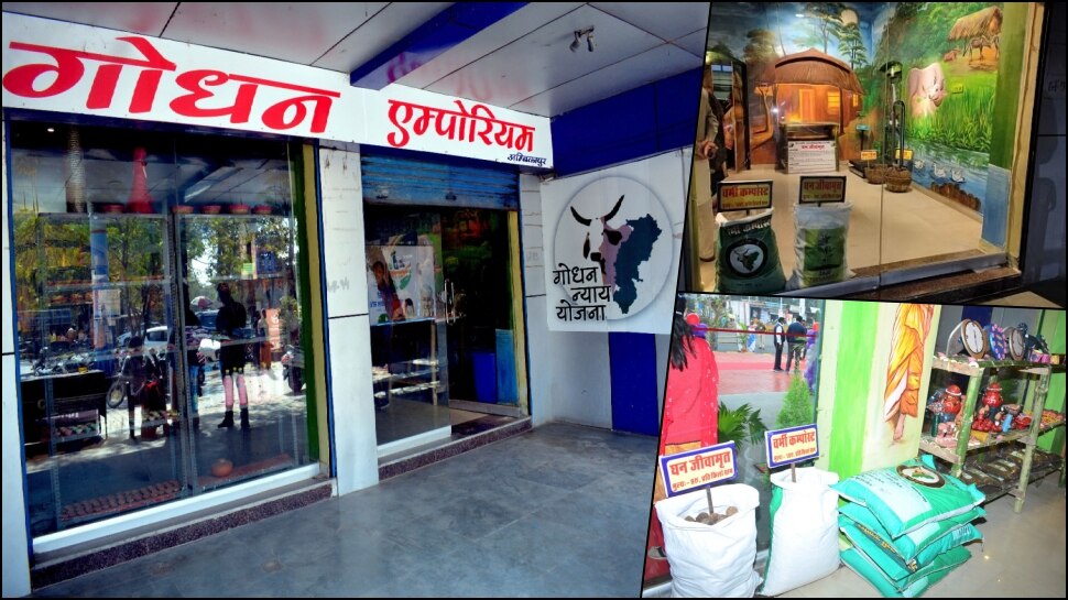 Unique Showroom In Ambikapur Where Cow Dung Products Are Sold Godhan ...