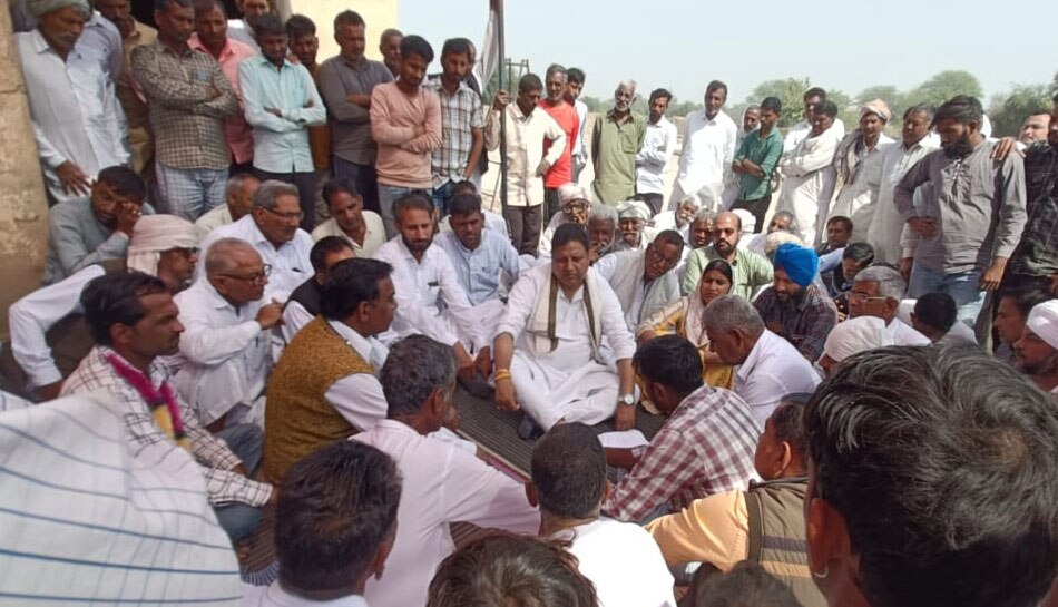 Anupgarh News Kuldeep Indora ended the ongoing strike for drinking ...