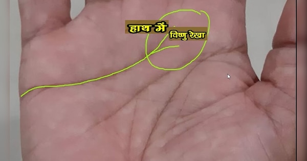 Vishnu Rekha in Hand: बहुत सौभाग्‍यशाली लोगों के हाथ में होती है 'विष् ...