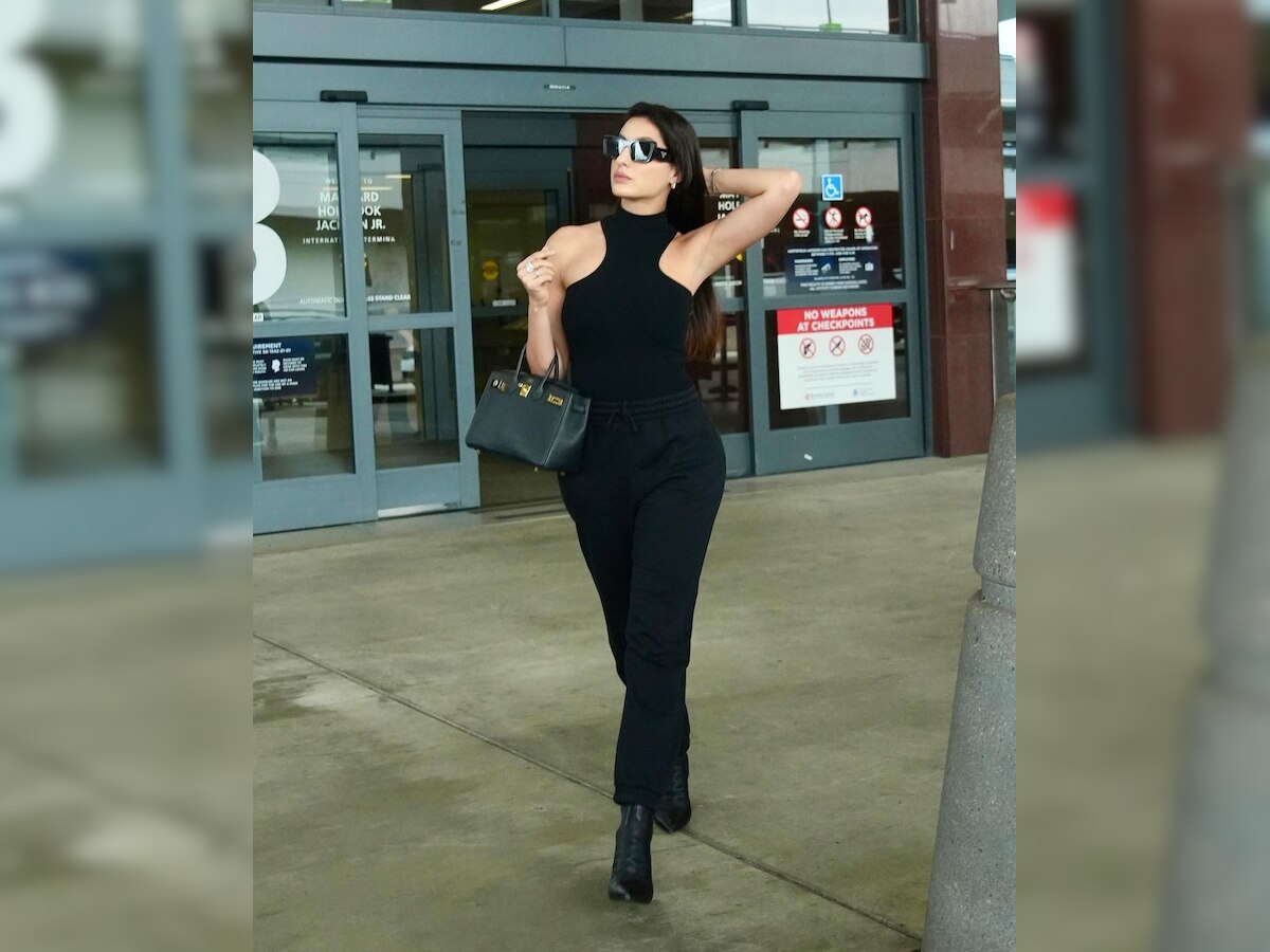 Nora Fatehi given pose in car shares photos social media