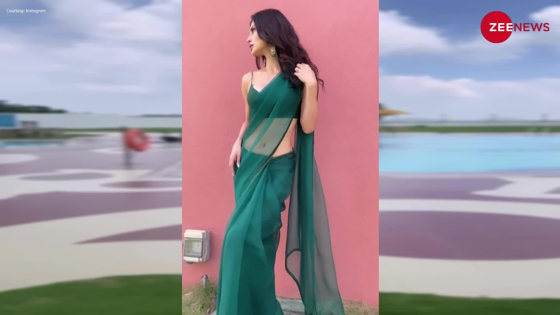 Nagin fame actress Mouni Roy flaunts her bold figure wears saree | 'नागिन' फेम एक्ट्रेस Mouni ...