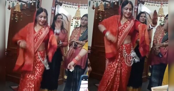 trending today new bahu tremendous dance on first day in sasural video ...