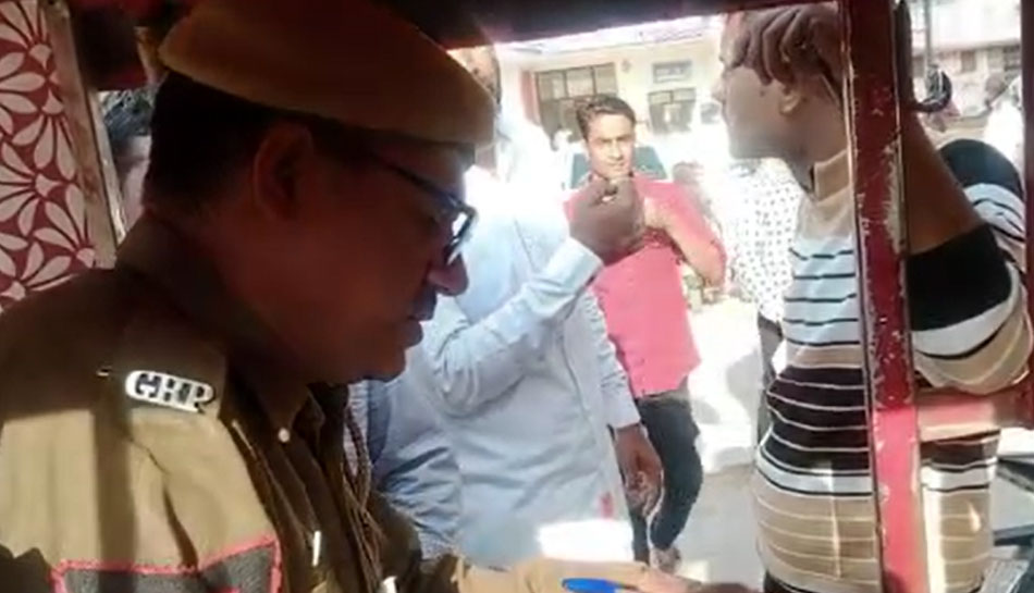 Churu News Sardarshahar police tops in challan cutting not a single ...