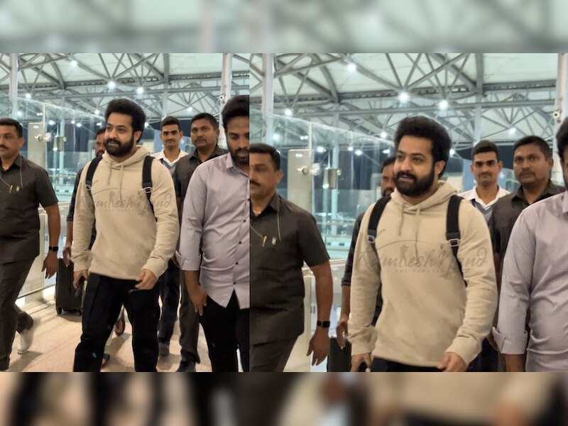 Oscar Awards 2023 RRR Natu Natu fame Jr NTR left from airport for 95th ...