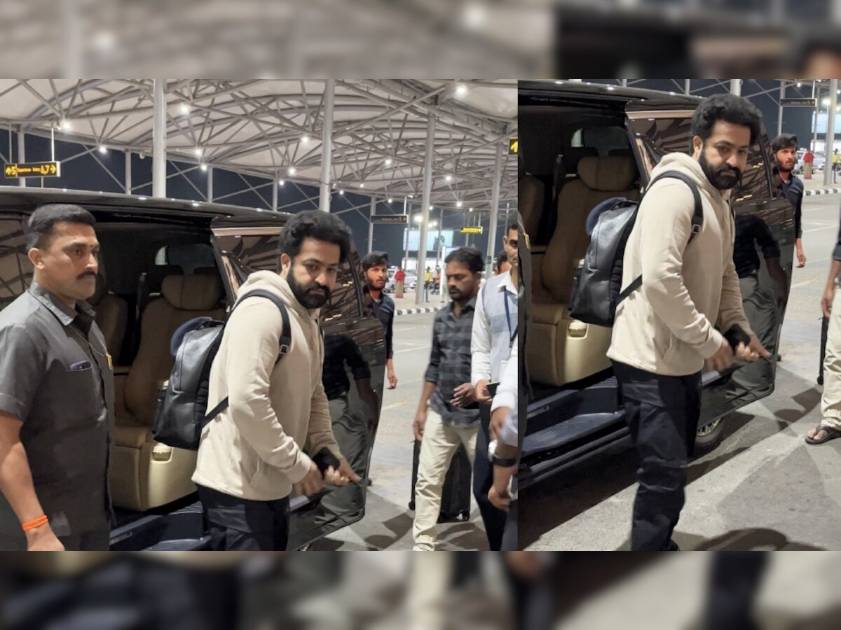 Oscar Awards 2023 RRR Natu Natu fame Jr NTR left from airport for 95th ...