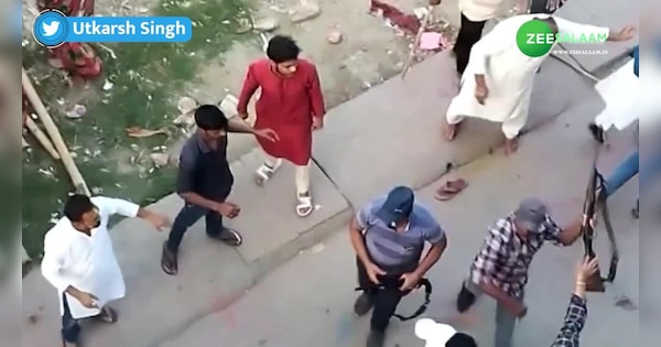 boy was making video from the roof of the fight between the two sides ...