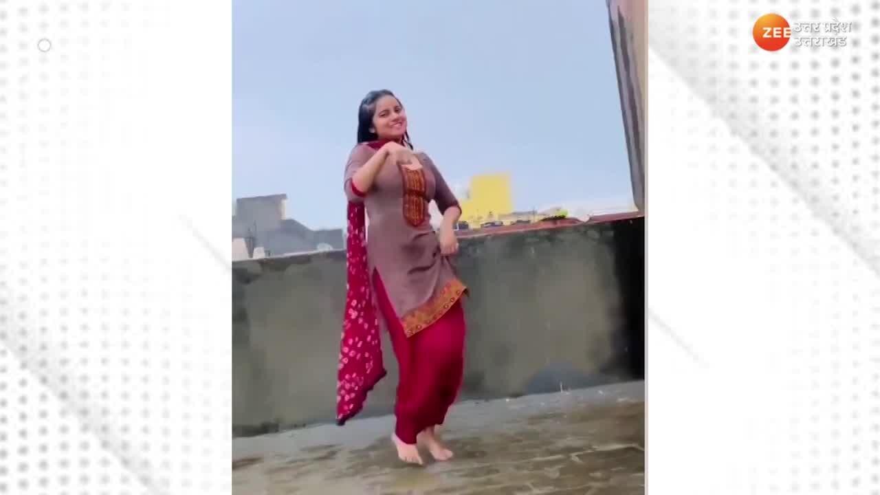 Video Dhansu Girl Dance Rain Haryanvi Song See Indian Wet Girl Backless