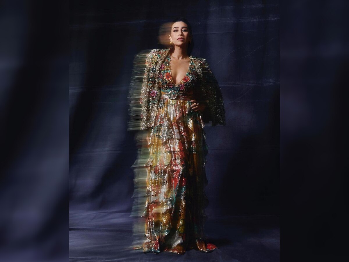 Karisma Kapoor flaunts sexy front and back in revealing multi color ...