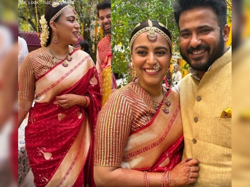 Swara Bhasker Fahad Ahmad Wedding inside Photos na nikaah na saat phere ...