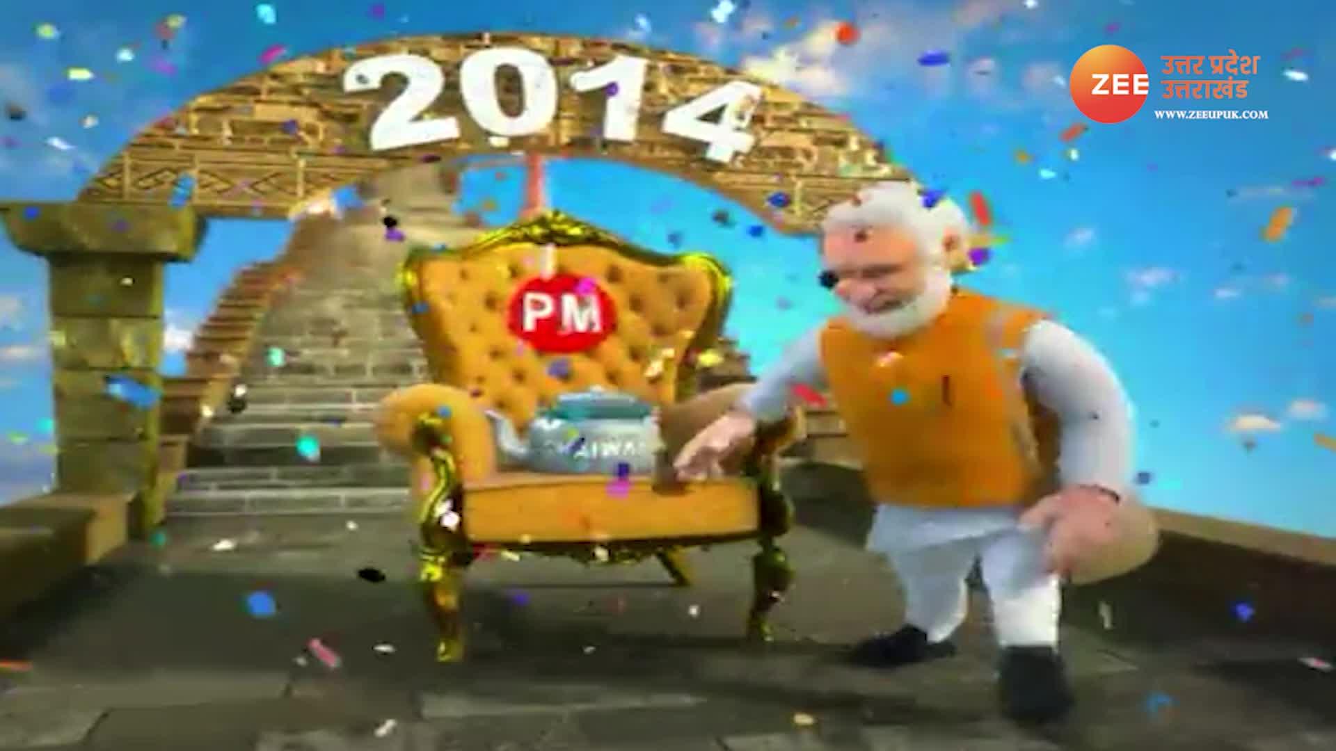 BJP releases PM Modi Animated Video to Target Congress Sonia Gandhi ...