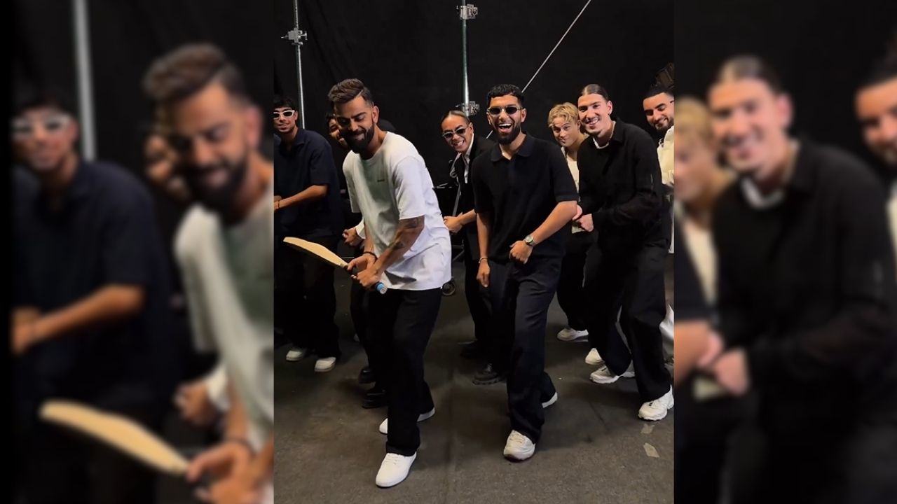 Virat Kohli dance video Virat Kohli did a mind blowing dance with ...