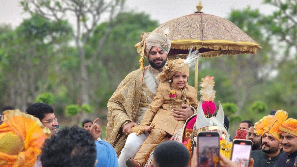 Digvijay Chautala Wedding photo gallery ring ceremony Lagan Kaur ...