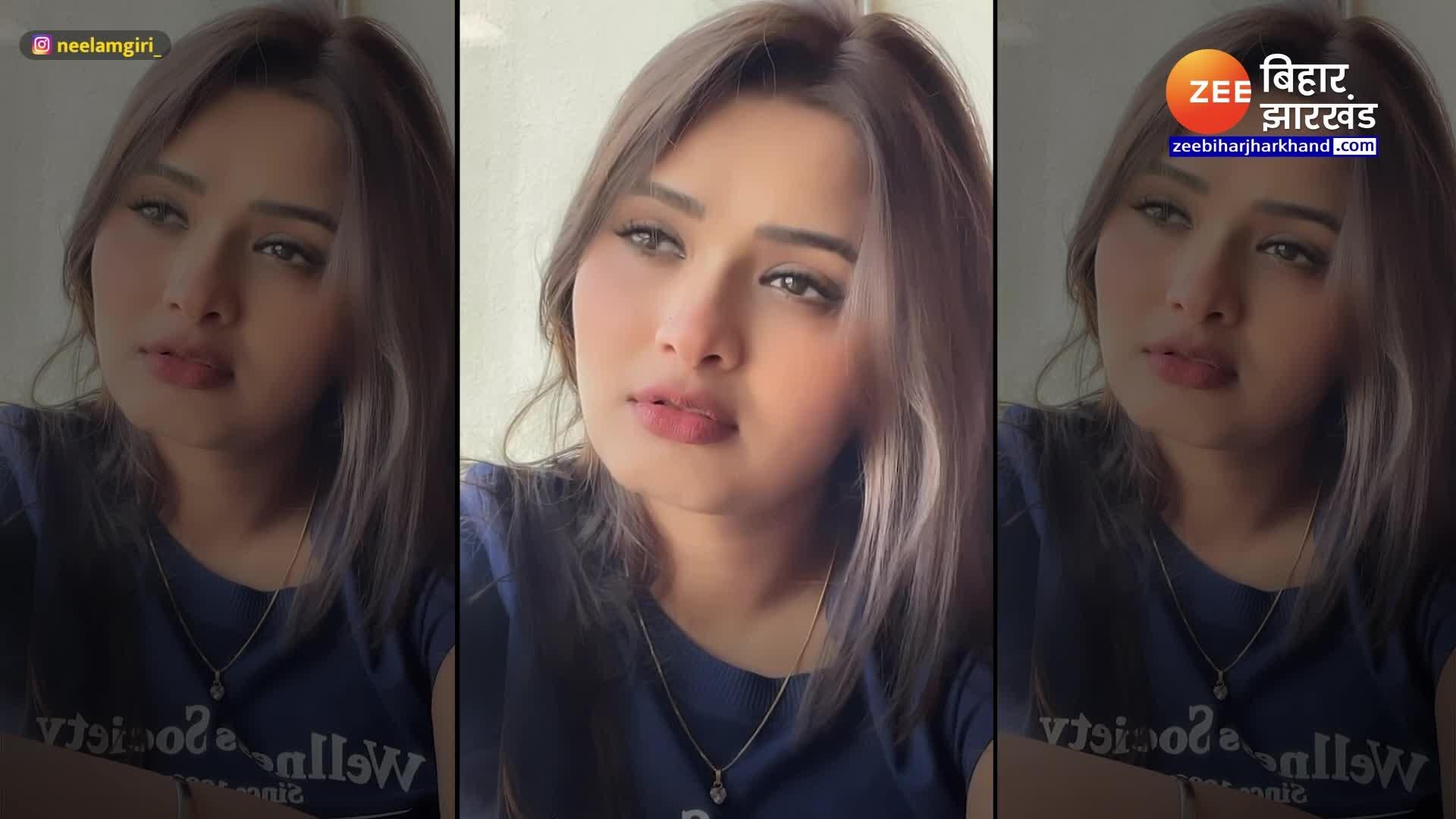 seeing bold bhojpuri actress Neelam Giri killer expression Fans got intoxicated reels became ...