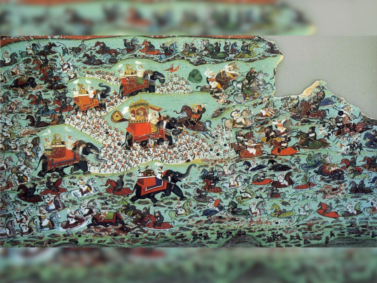 Mughal Dynasty Battle Of Chittorgarth Fort Akbar Isar Das chauhan war ...