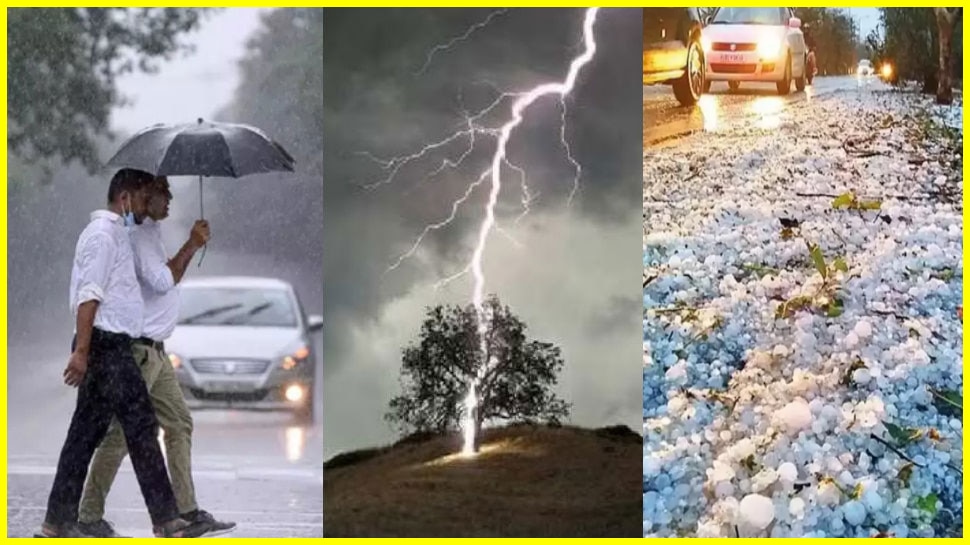 UP weather update heavy Rain thunderstorm lightning and hailstrom ...