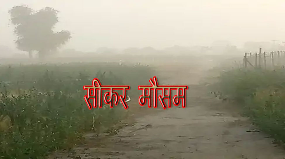 Sikar news weather changed due to rain and hail in Sika gram crop ...