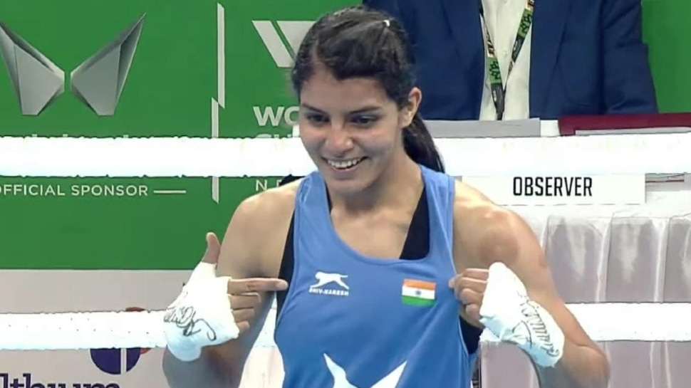 bhiwani femlae boxer sakshi dhanda win and reach Quater Final in IBA ...