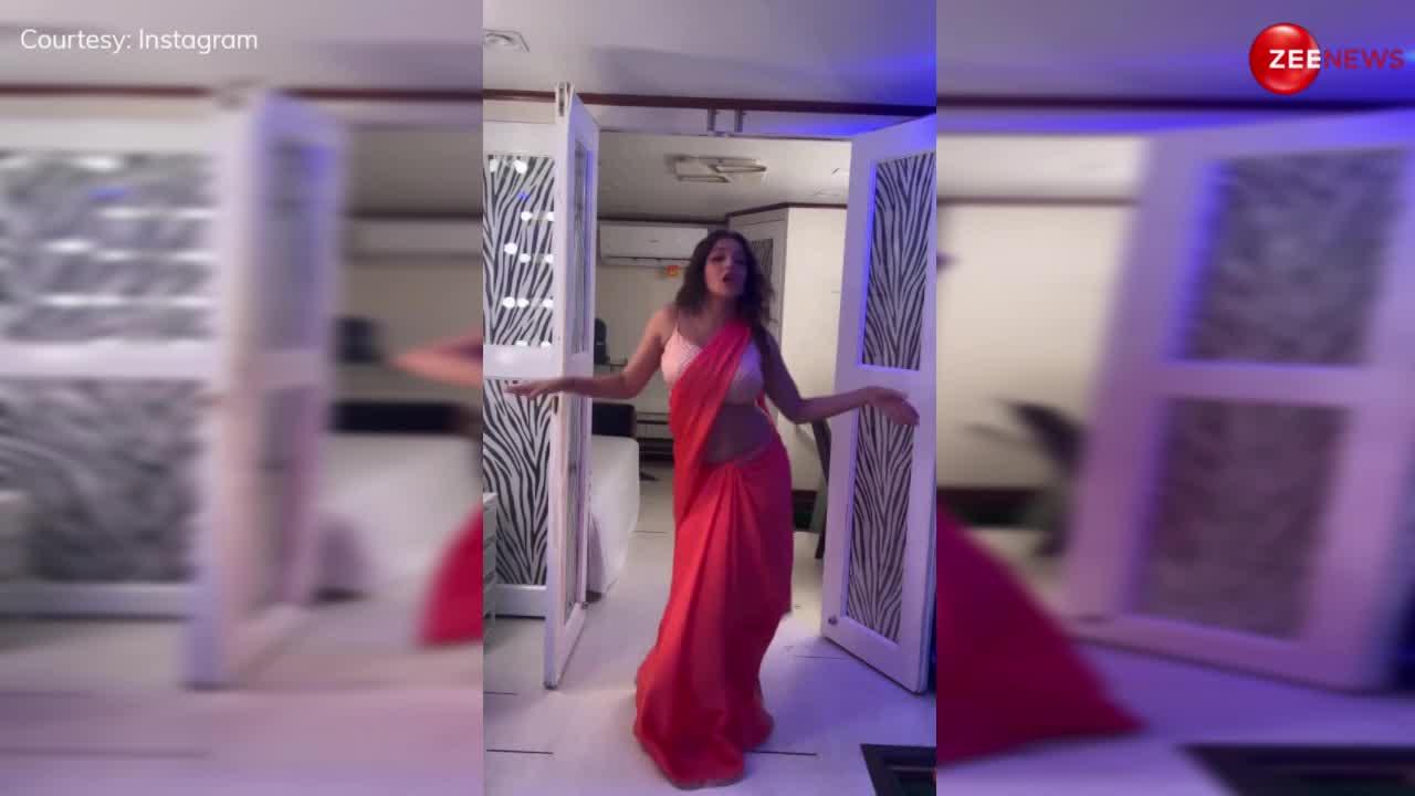 sexaholic monalisa supersexy dance steps in hot blouse and saree ...