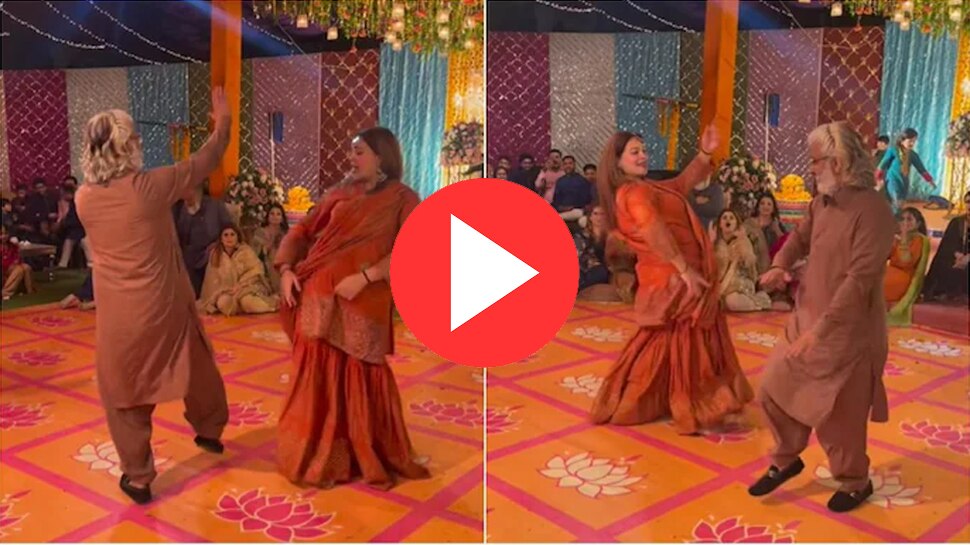 viral video pakistan uncle aunty dance on indian songs