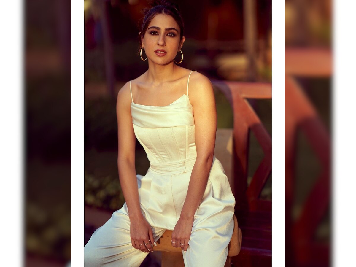 Seductive Pataudi Girl Sara Ali Khan in Alex Perry dress can you guess ...