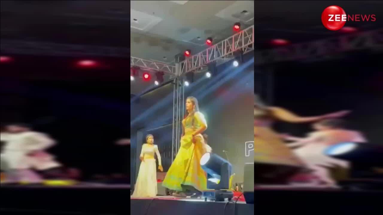 supersexy and superhot Pranjal Dahiya break her heels on stage crowd goes uncontrollable see ...