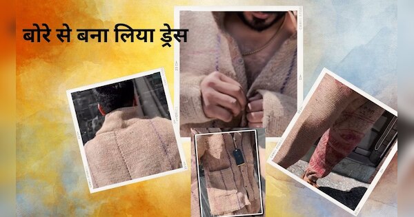 cotton sack made dress boy wearing people says he is male urfi javed ...