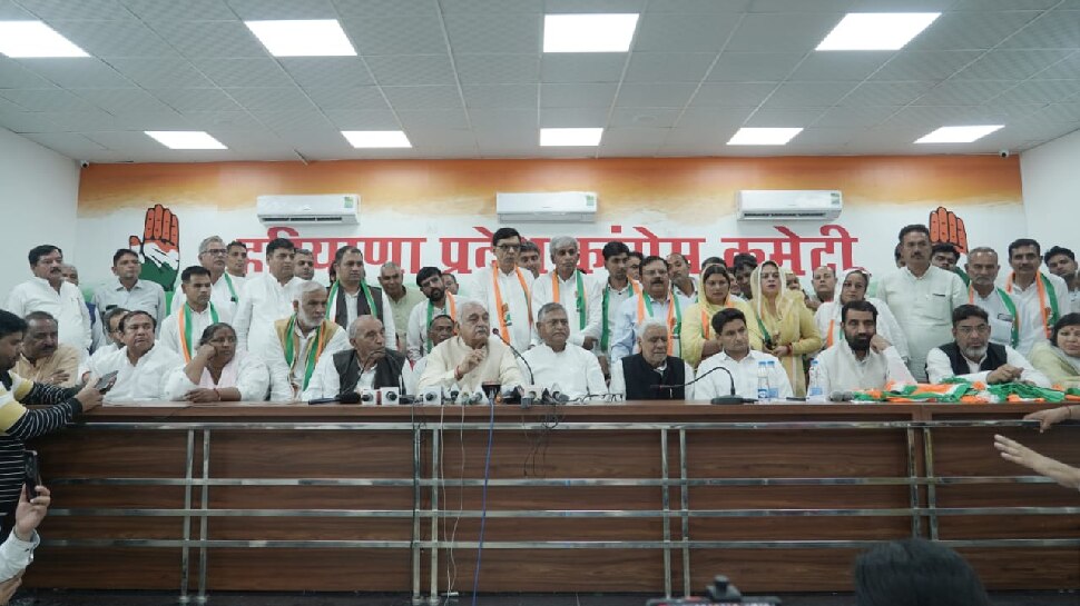 Haryana 56 leaders including 3 former MLAs join Congress leaving BJP ...