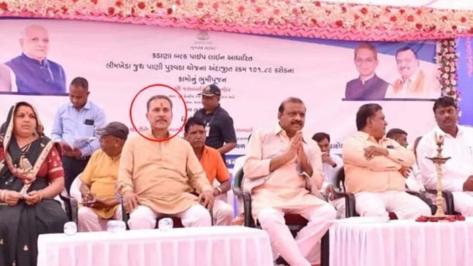 Released convict in Bilkis Bano case seen sharing government stage with ...