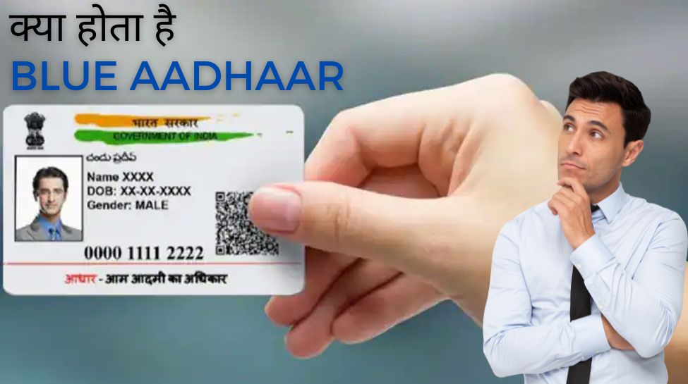 What is a Blue Aadhaar card and how is it different from normal aadhaar card know here | Aadhaar ...