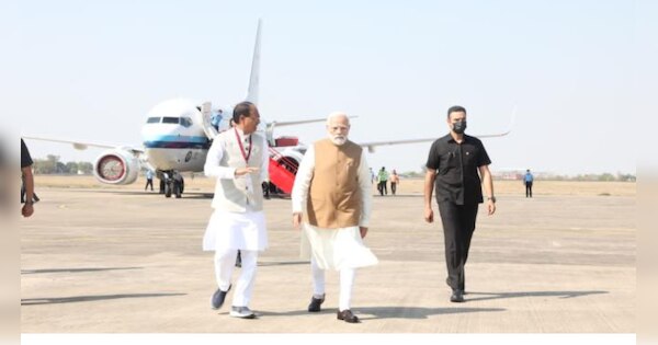 Pm Narendra Modi Reached Bhopal Pm Modi Mp Visit Live Update In Hindi Rajnath Singh Cm Shivraj 