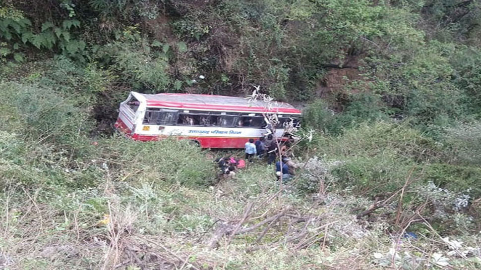 mussoorie bus accident roadways bus accident on dehradun mussoorie ...
