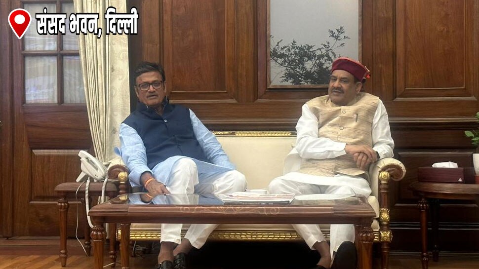 Jaipur News Leader of Opposition Rajendra Rathore met Lok Sabha Speaker Om Birla in Delhi ...