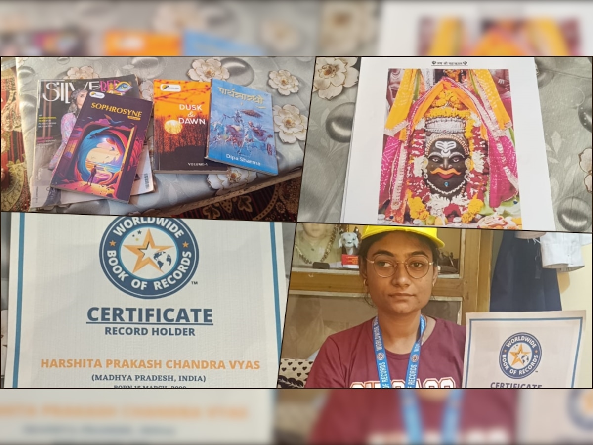 Ujjain Harshita Vyas Made World Wide Book Record By Writing 200 Shayari ...