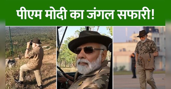 pm narendra modi enjoys jungle safari in bandipur tiger reserve in ...