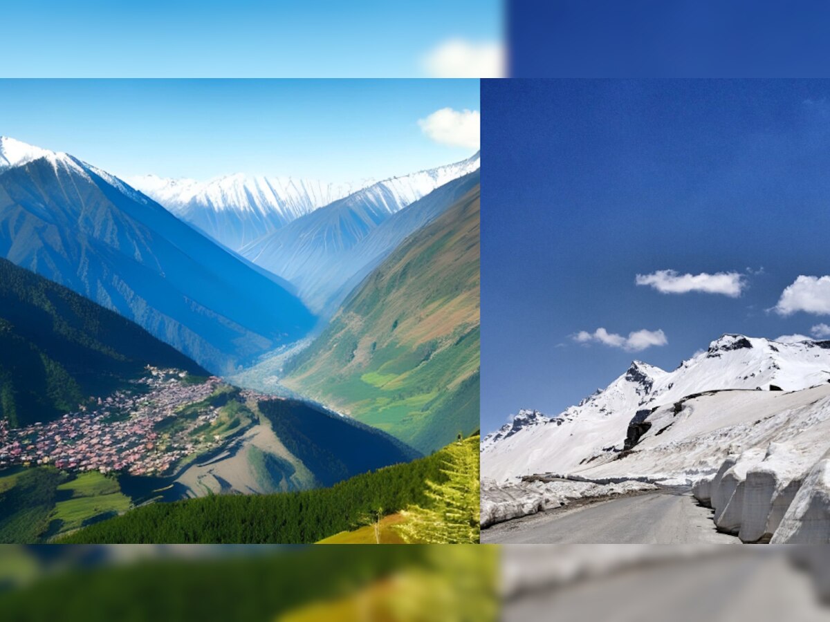 Manali mall road in 2050 future ai image see manali 2050 beautiful ...