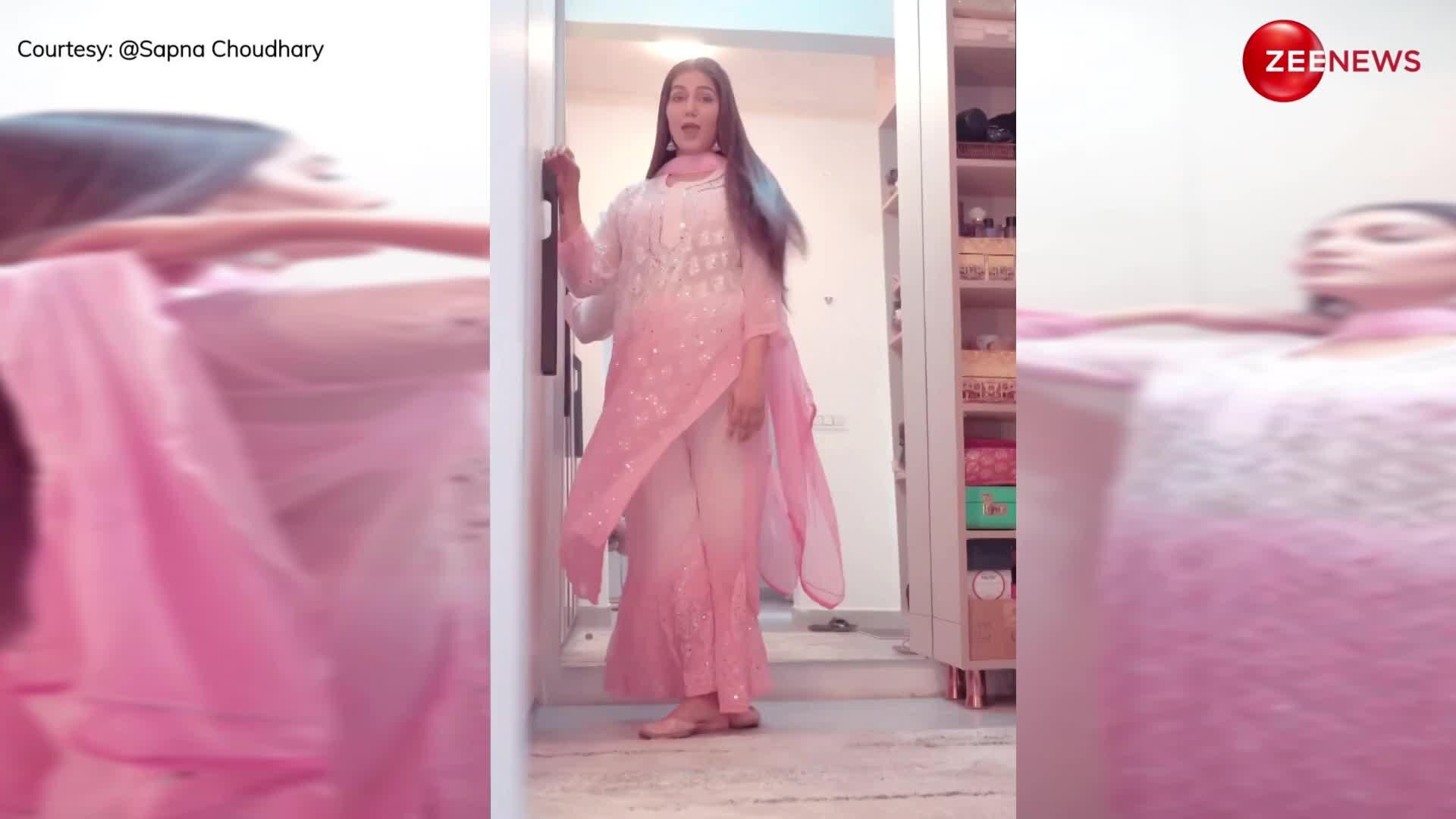 Haryanvi Sapna Choudhary created a ruckus by wearing a Lucknowi suit ...