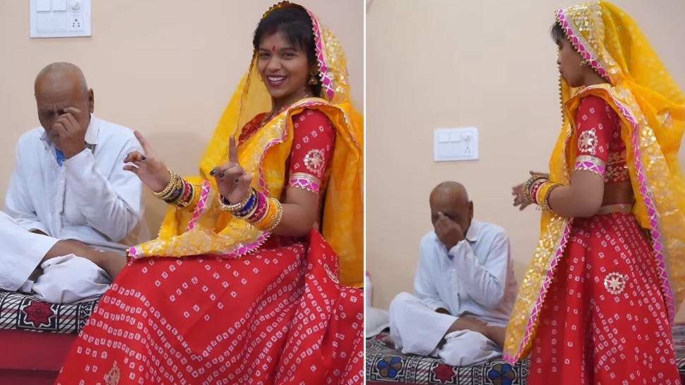 Sasur Bahu Video: daughter in law went to the father in law sang mera ...