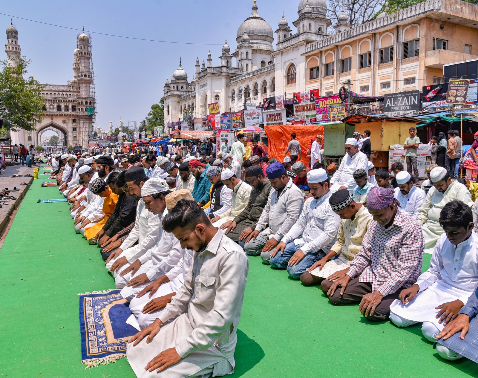 Ramazan last friday alvida juma Namaz head bowed in sajda hands raised ...