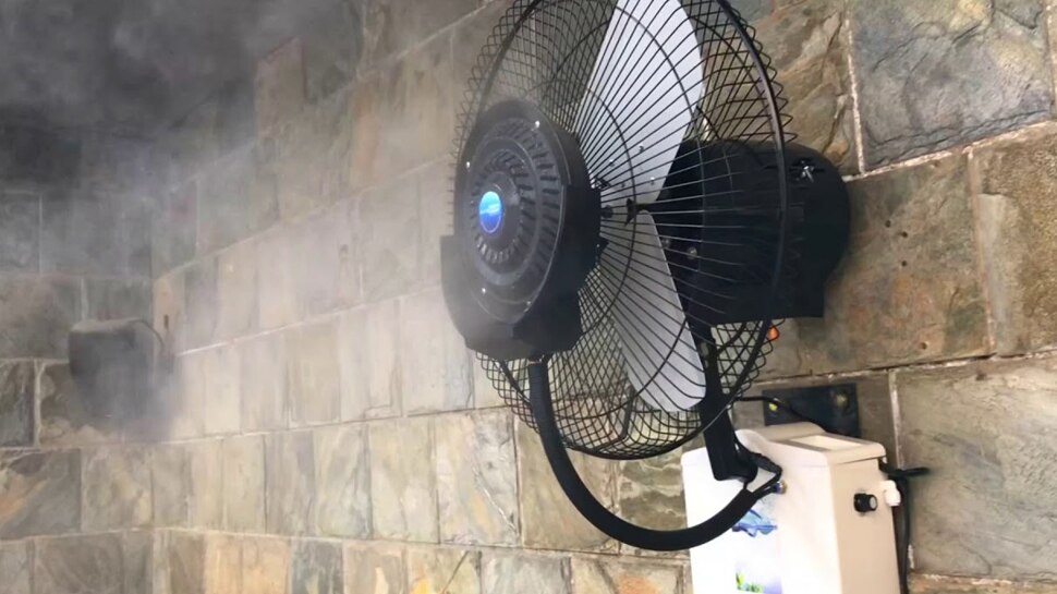 Water Sprinkler Fan water misting cooling system Cool Like Air ...