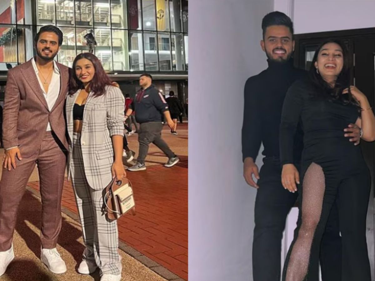 kkr captain Nitish Rana and his Wife Saachi Marwah hot photos and love ...