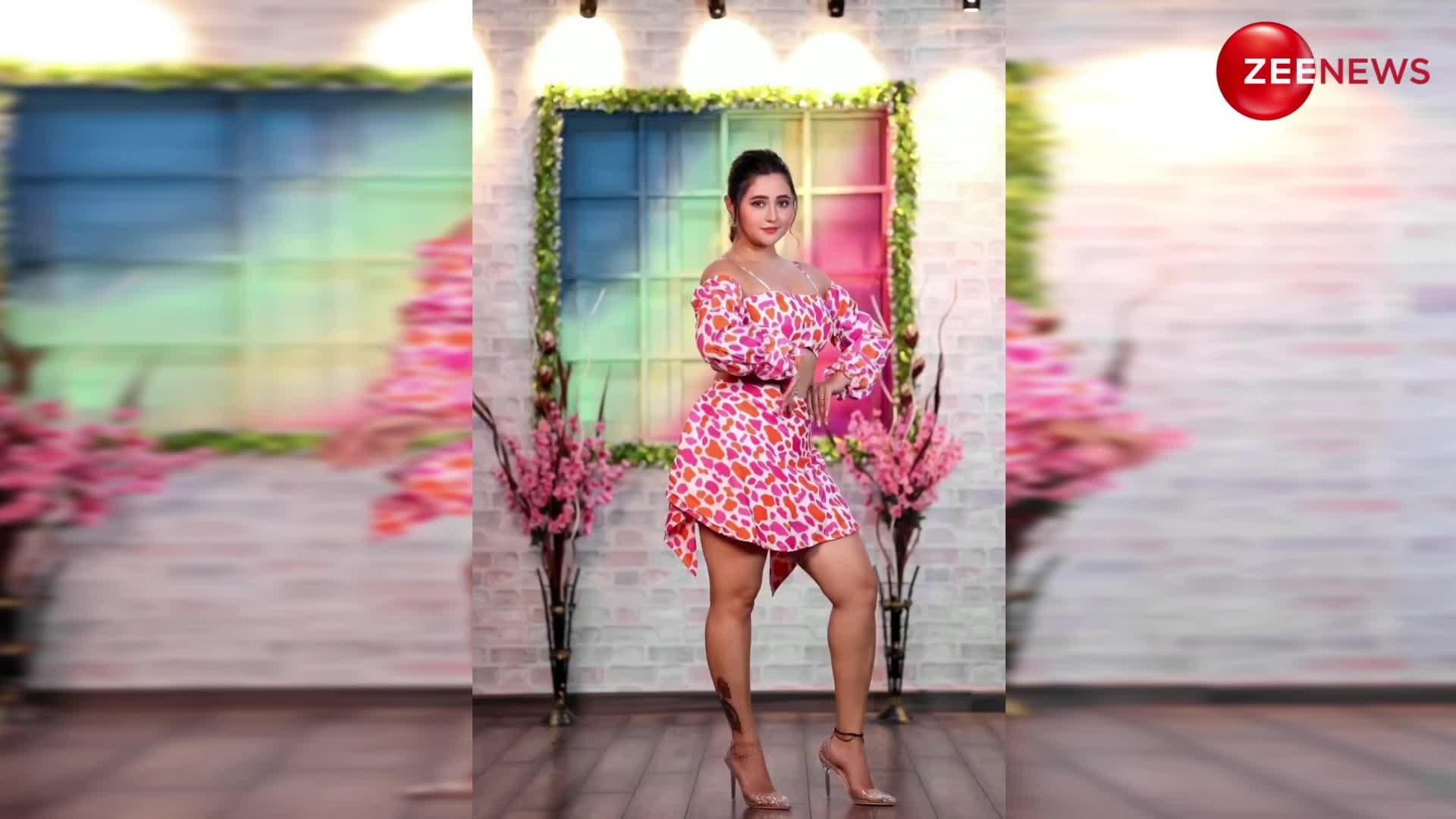 Attractive bubbly girl Rashami Desai wears too tight shirt skirts ...