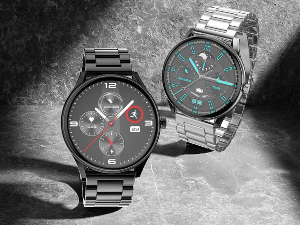 Pebble Launch Bold Pro stylish all-Metallic Luxury Smartwatch with BT ...