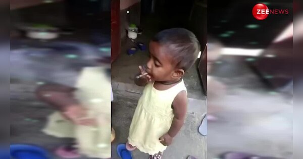 SHOCKING! viral baby girl start smoking bidi people got angry after see ...