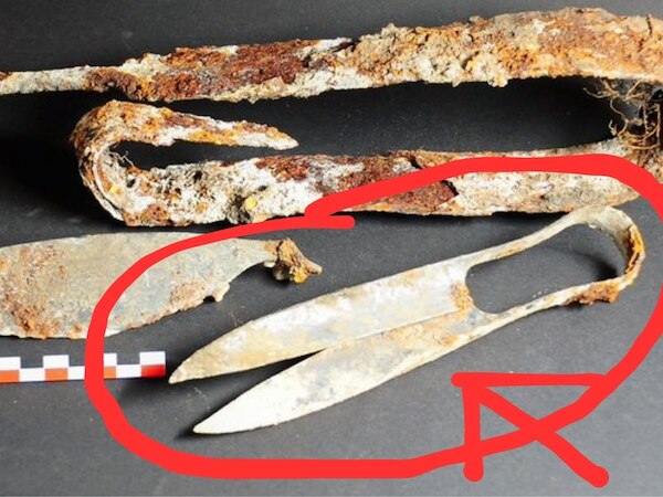 ancient scissors in Germany 2300 year old scissor found in German grave ...