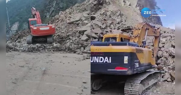 mandi landslide today landslide at chandigarh manali national highway video watch here ...