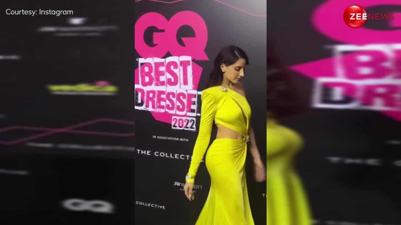 fiery fiery hotty! nora fatehi exposing cleavage mole in extremely ...