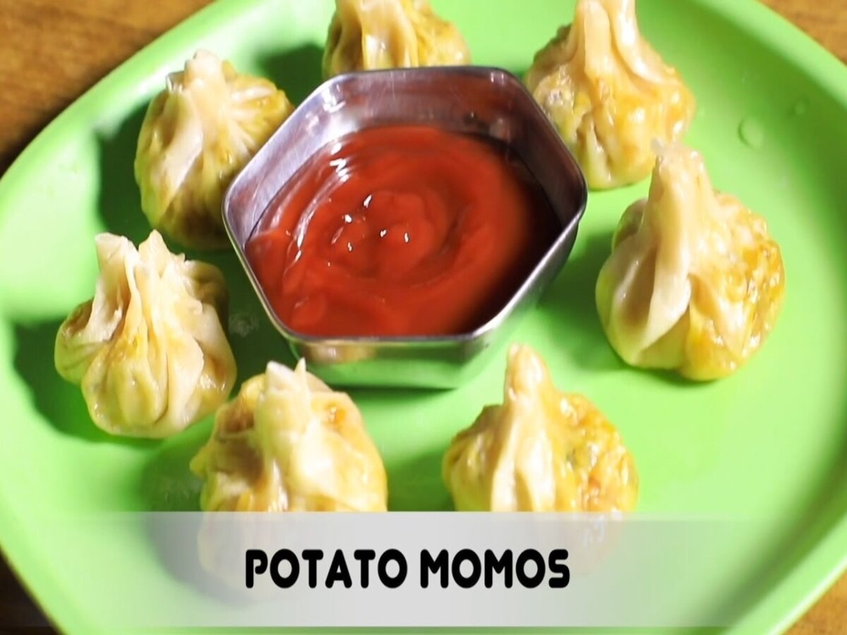 How To Make Potato Momos Easy Snack Recipe | Hindi News, बच्चों के लिए ...